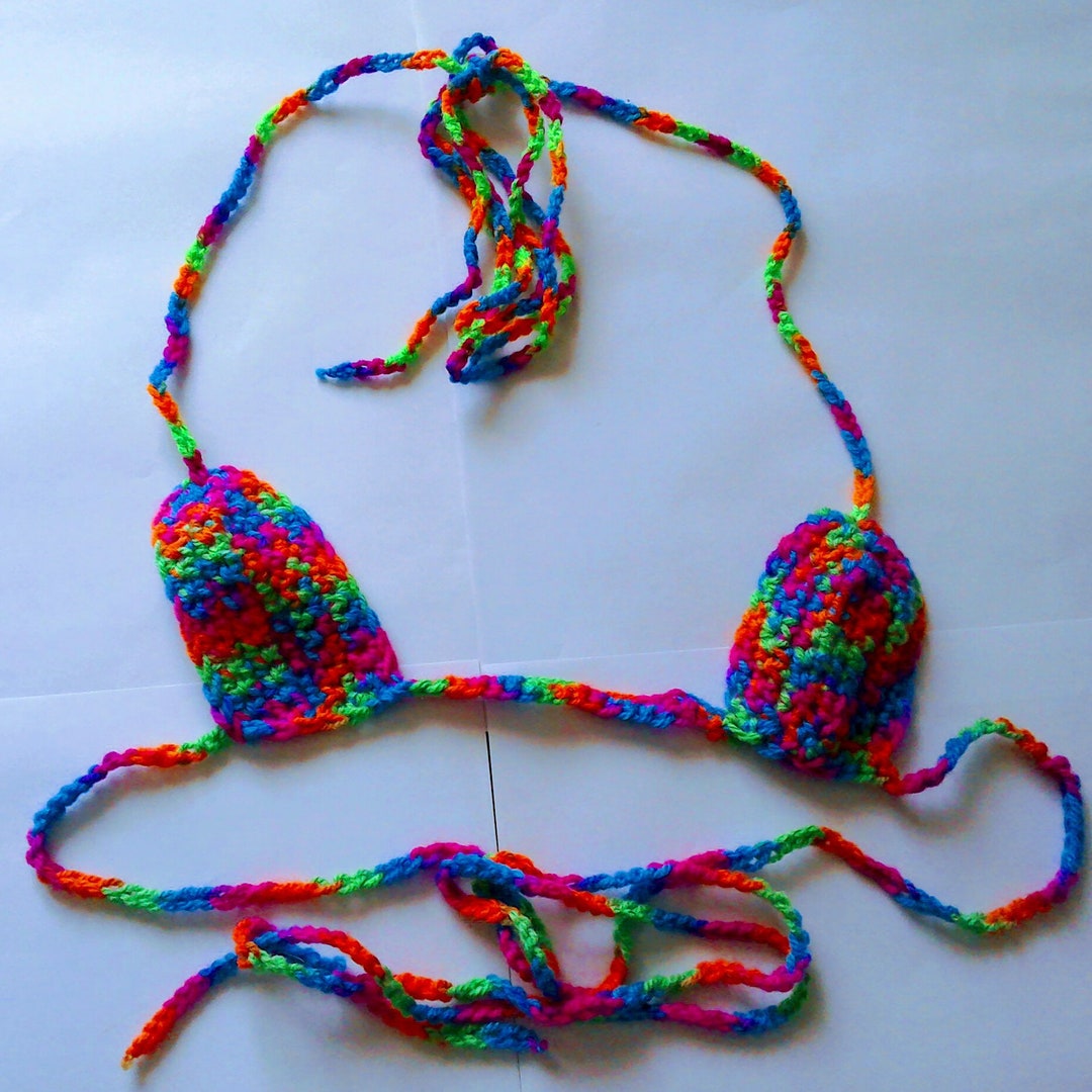 Extreme MICRO BIKINI Top, Hot Pink, Dancewear Micro Thong Bikini Fetish ...