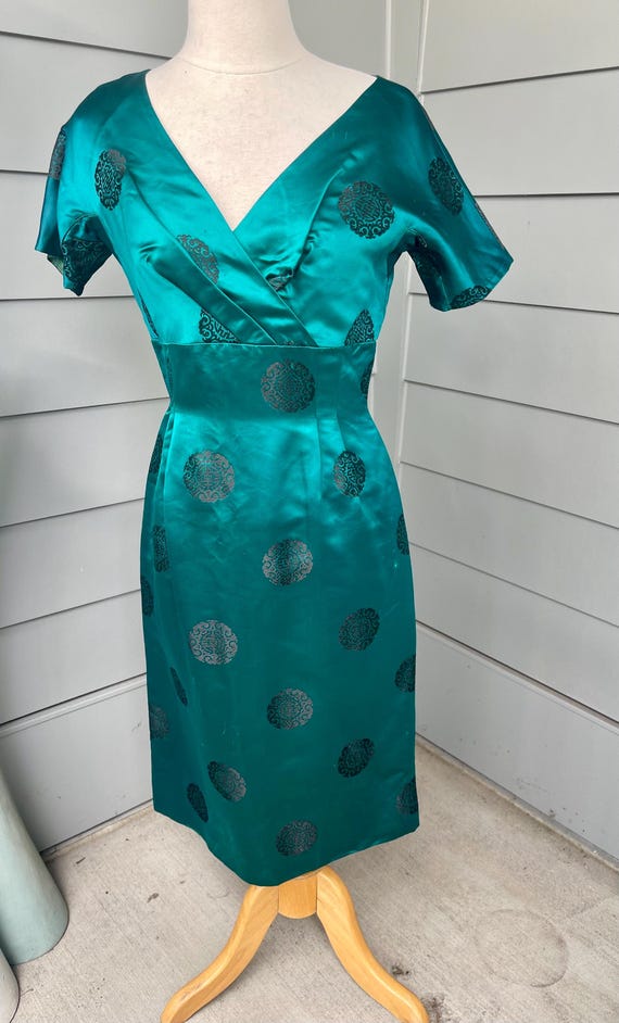 1960s MISS ELLIETTE ASIAN influenced vintage dress in… - Gem