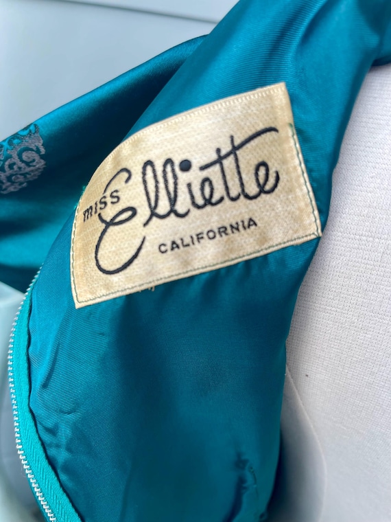 1960s MISS ELLIETTE ASIAN influenced vintage dress in… - Gem