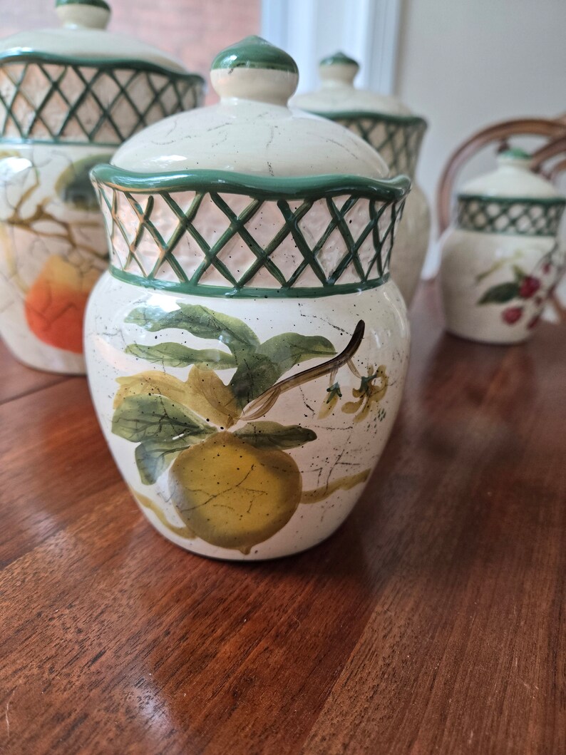 Raymond Waites "cornucopia" 4 Piece Canister/jar Set - Etsy