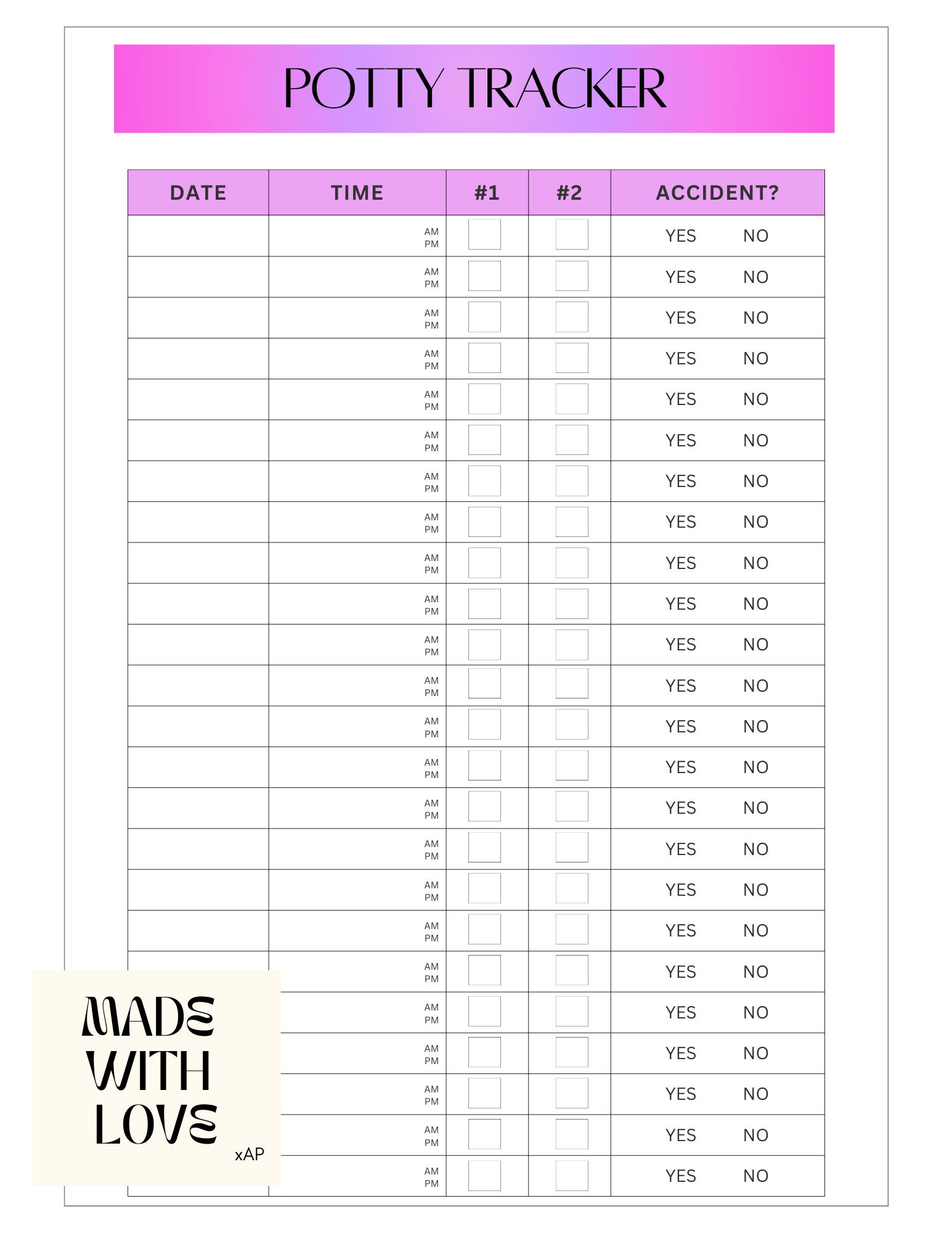 Printable Puppy Potty Training Chart, Puppy Training, Puppy Planner: 3 ...