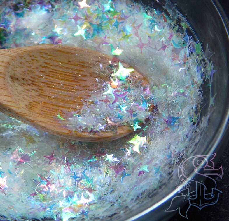 Rainbow Iridescent twinkle Gleam Sparkly Star - Etsy