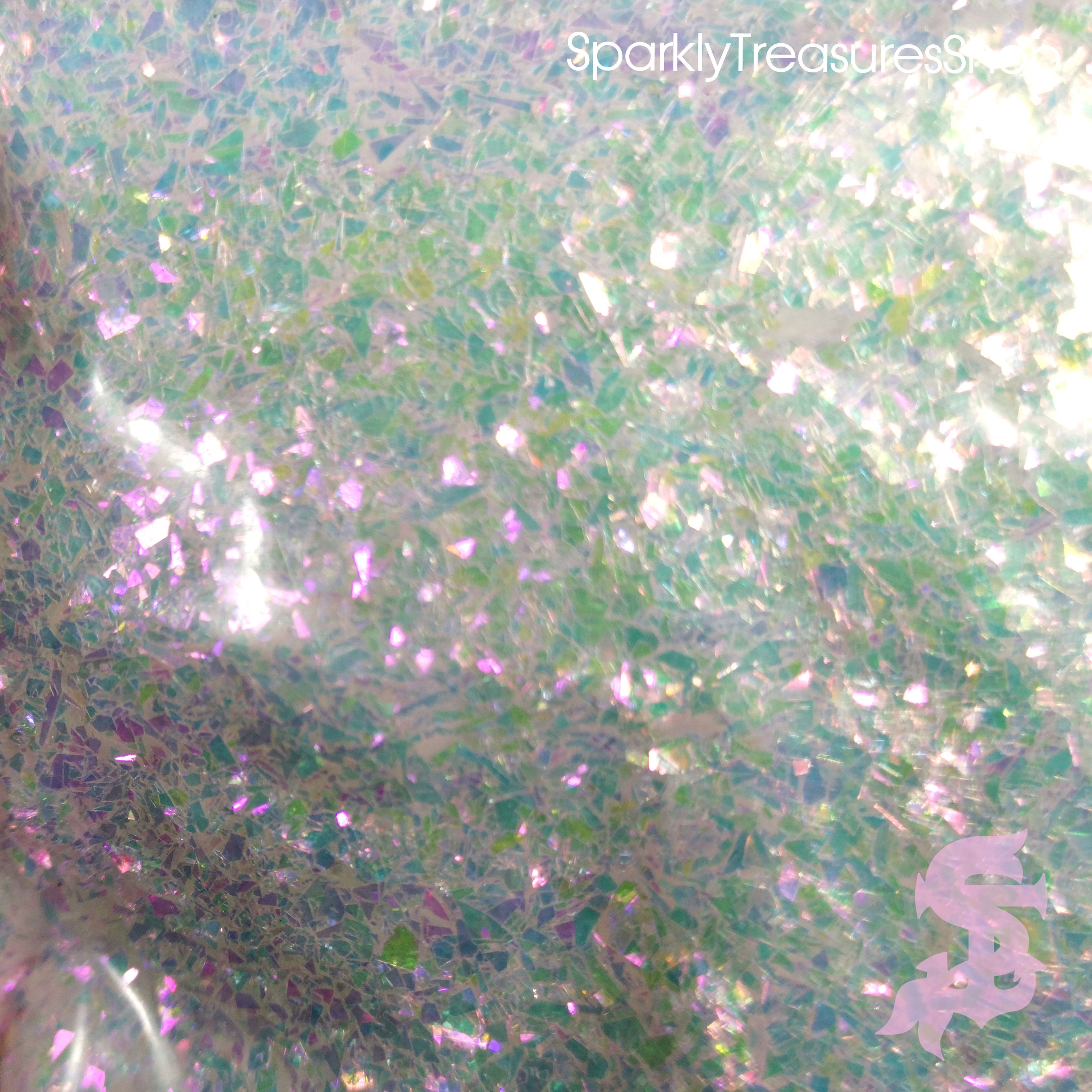 Tiny Iridescent Mirrored Flakes christmas Geode - Etsy