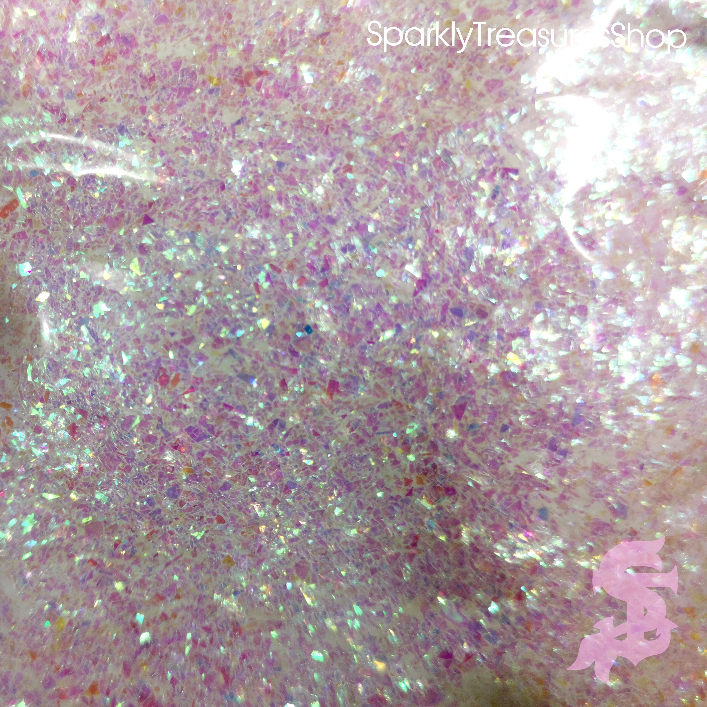 Tiny Iridescent Mirrored Flakes christmas Geode - Etsy