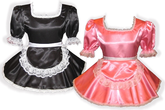 Jennifer Custom Fit Simple Lacy Satin MAID Dress LEANNE - Etsy Australia