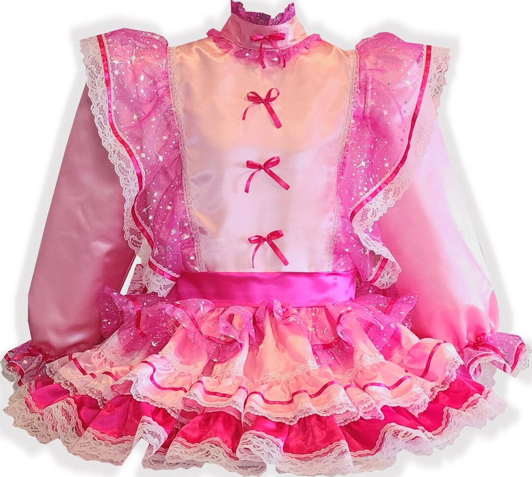 Latasha Custom Fit Pink Satin Lined Locking Dress Padlocks & Attached ...