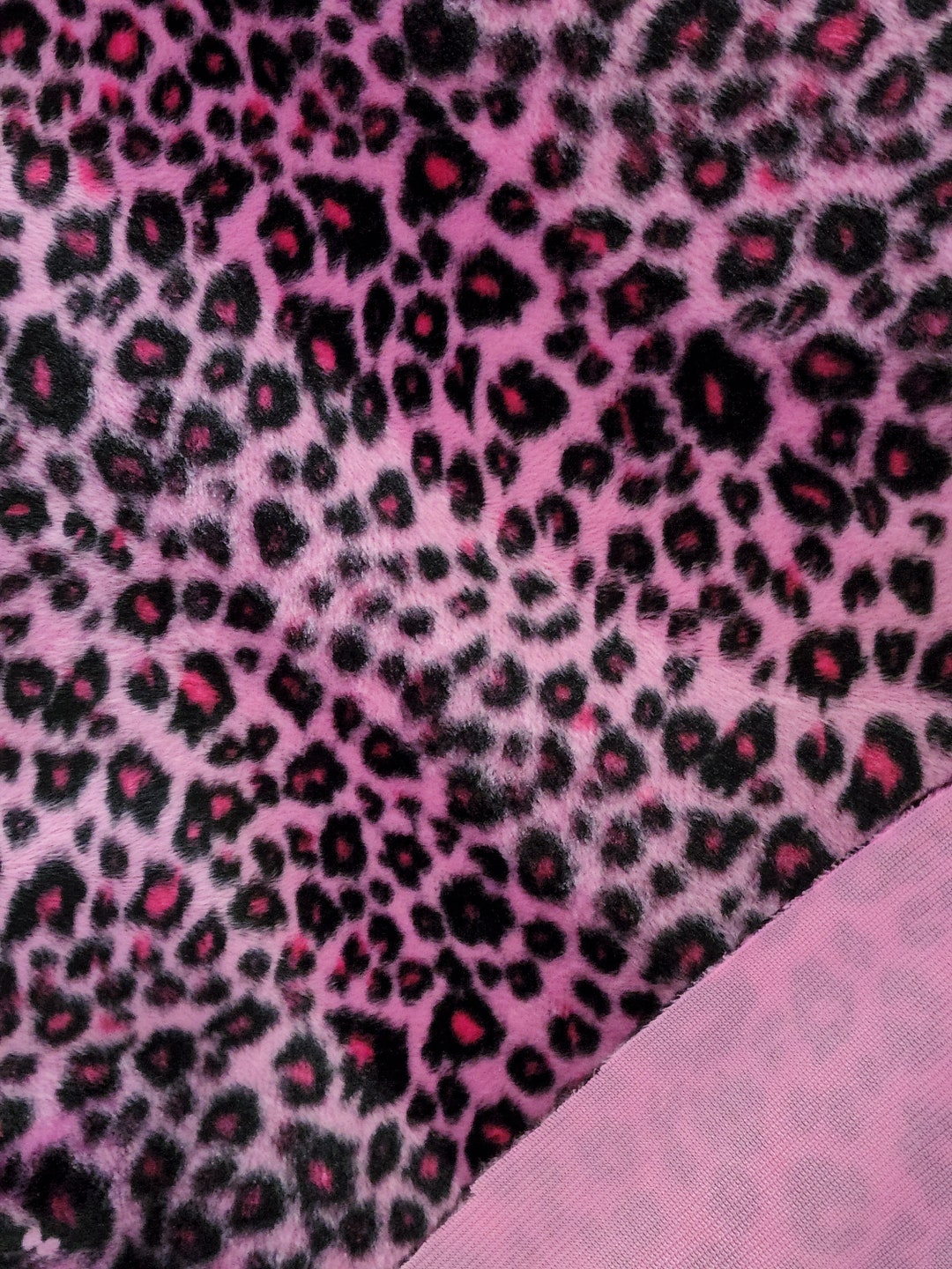 Pink Cheetah Soft Velboa Faux Fur Fabric Sold by the Yard 58"/60" - Etsy