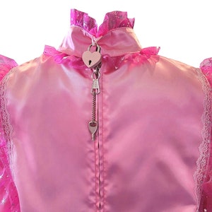 Latasha Custom Fit Pink Satin Lined Locking Dress Padlocks & Attached ...