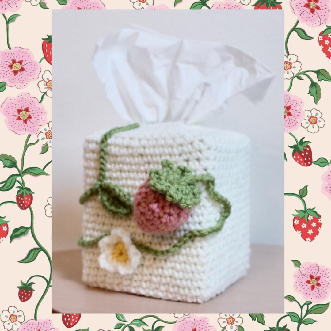 Strawberry Tissue Box Cover/ Kitchen Decor/ Kid's Room Decor/ Gift for ...