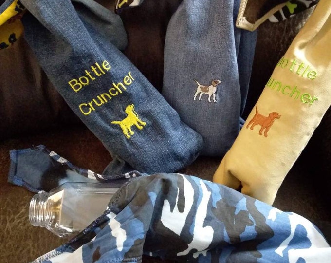 Big Dog Toy Denim Dog Toy Personalized Bottle Toy for Dog Lovers Custom ...