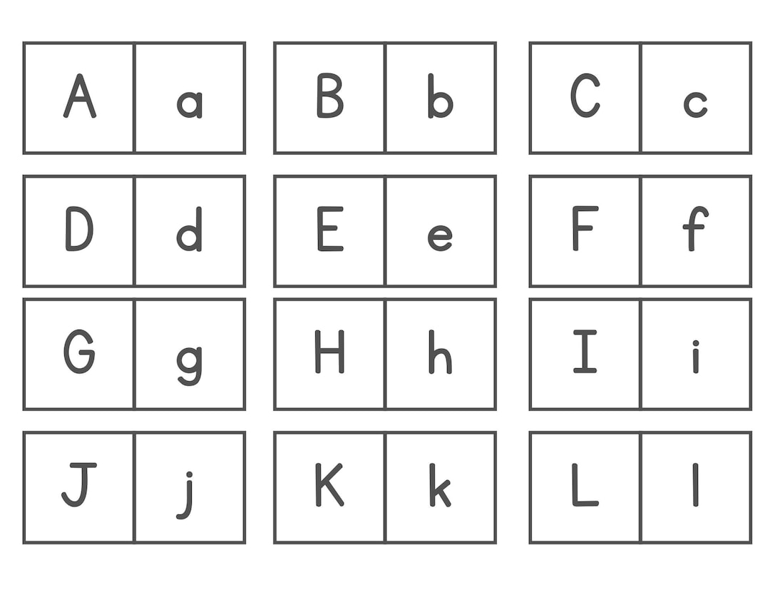 Alphabet Upper and Lower Case Printable| Preschool Alphabet Printable ...