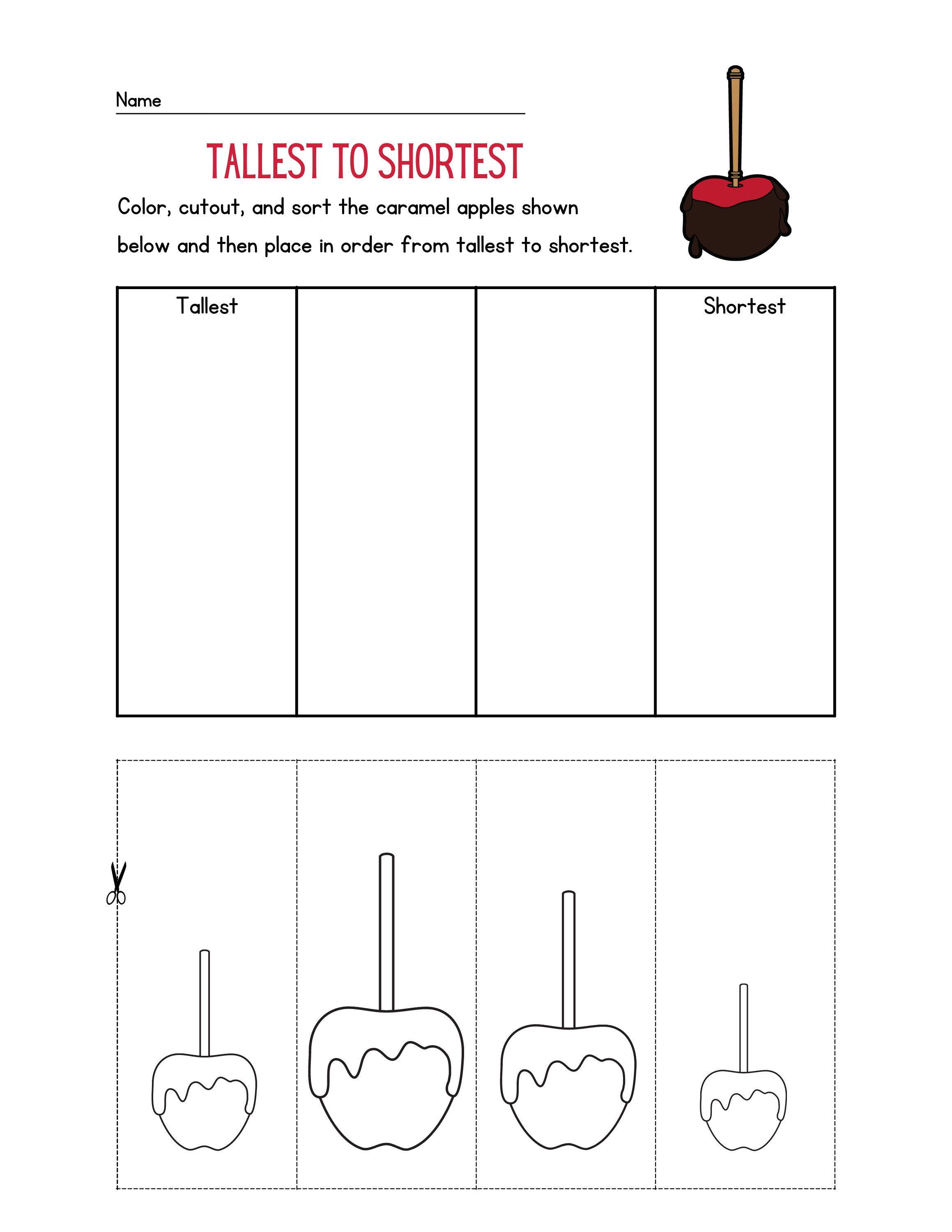 Apple Mini Unit Preschool Printables - Etsy
