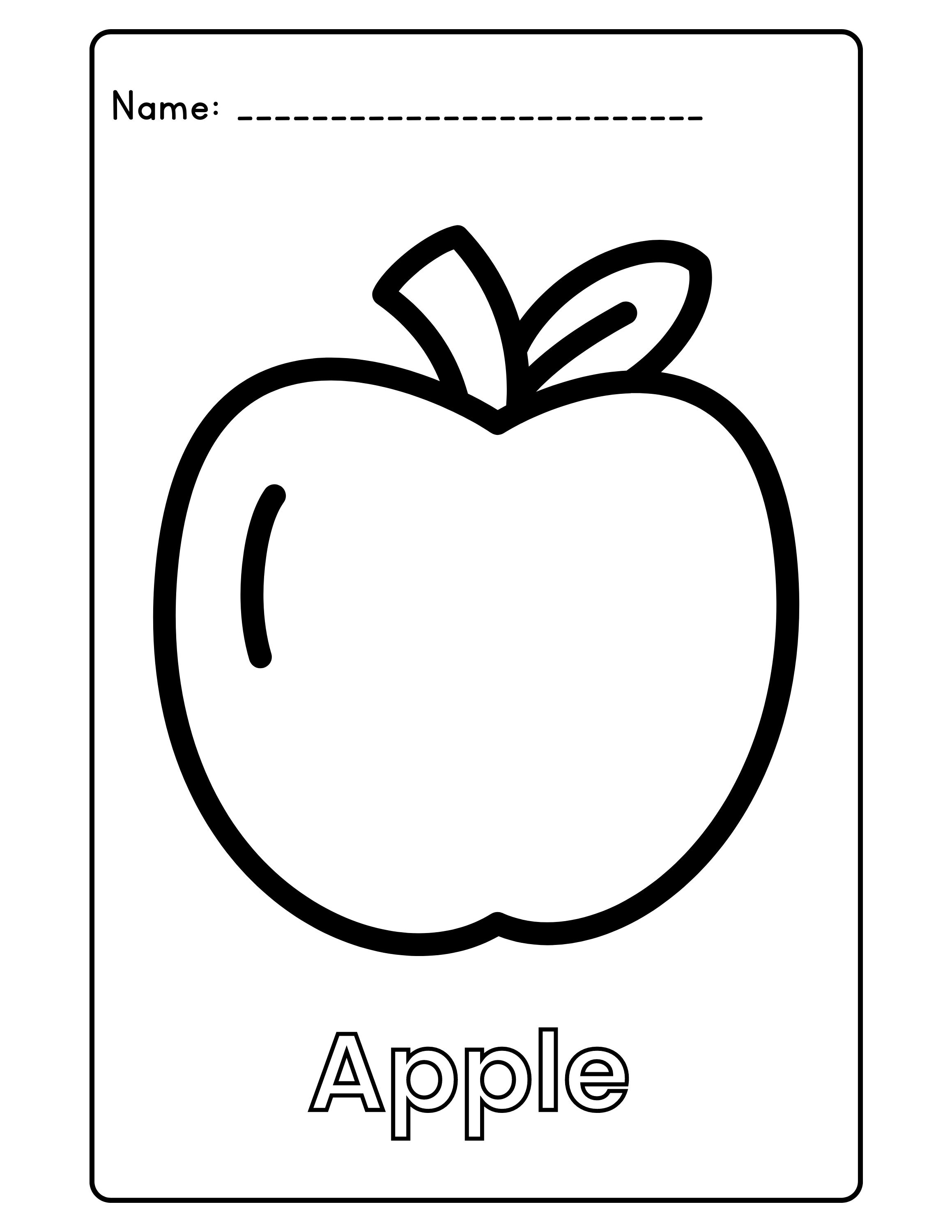 Apple Mini Unit Preschool Printables - Etsy