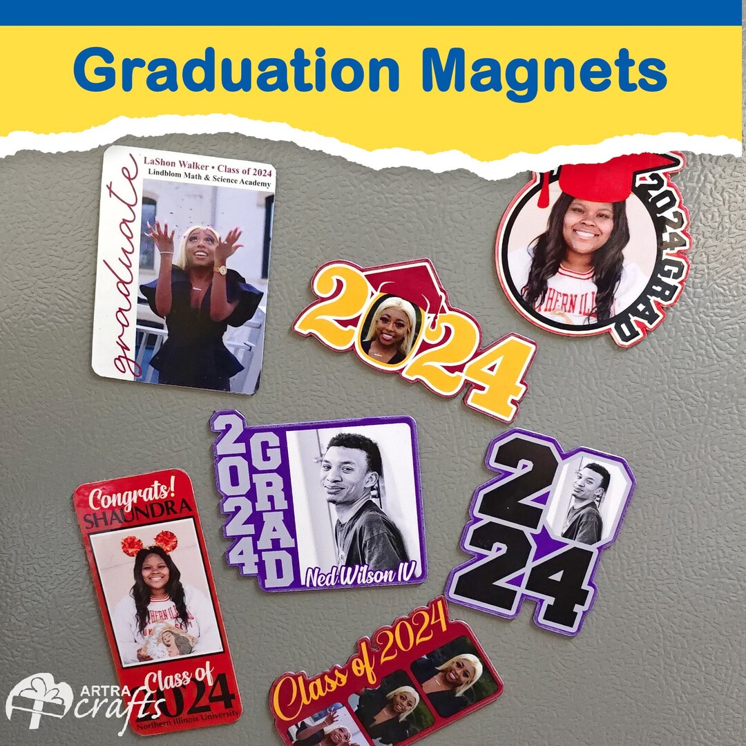Graduation Magnets Grad Gifts Graduation Party Favors Class of 2024 ...