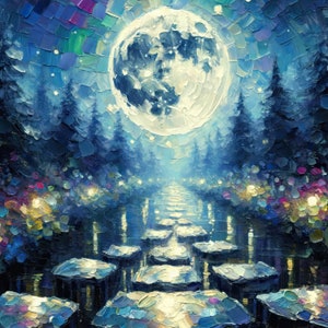 HD Hidden Paths II Series Oil Palette Knife Inspiration as 5 Digital ...