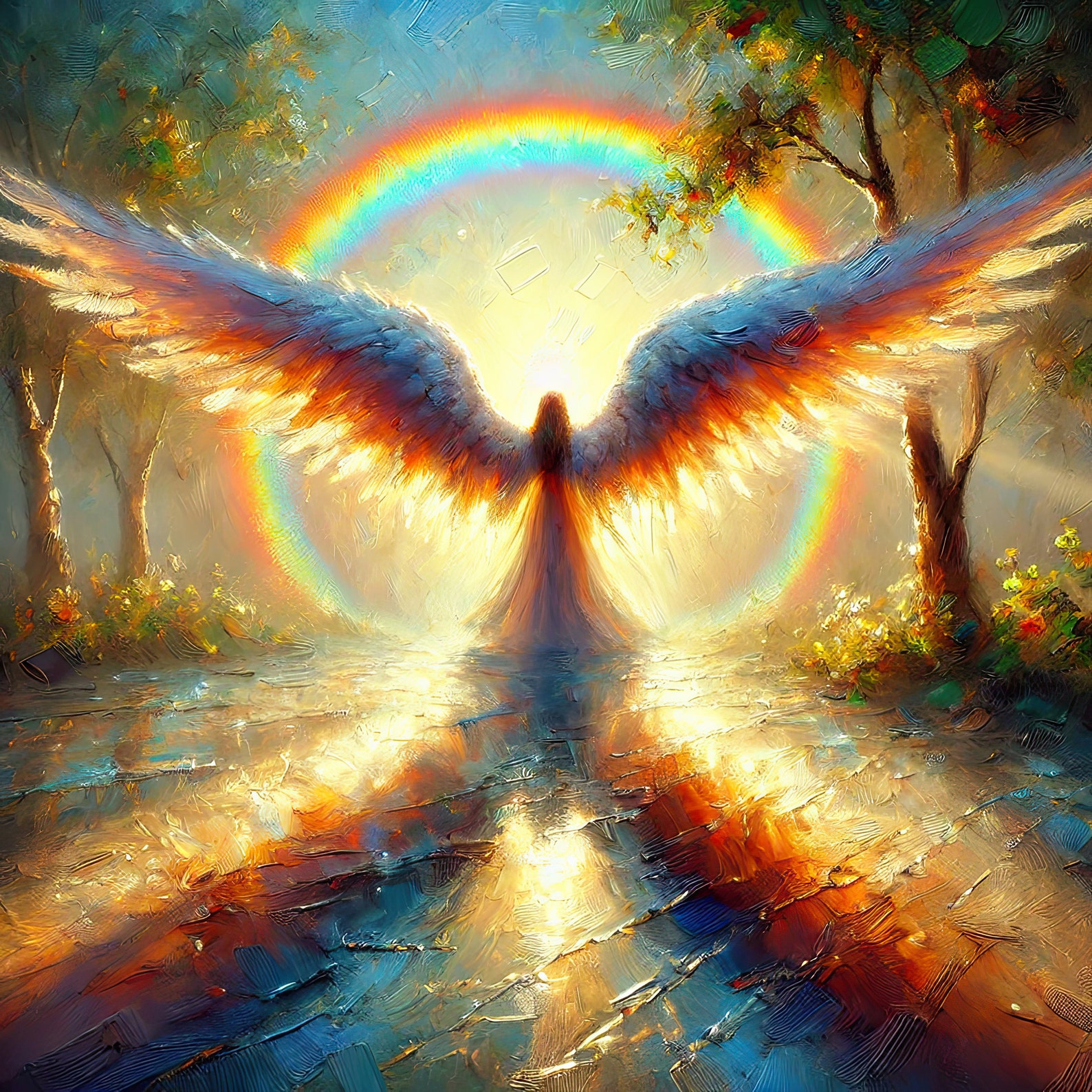 HD Angelic Visions I Series Oil Palette Knife Inspiration as 5 HD ...