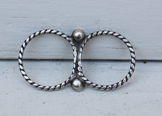 Silver Double Ring Sterling Silver Double Finger Ring Silver - Etsy