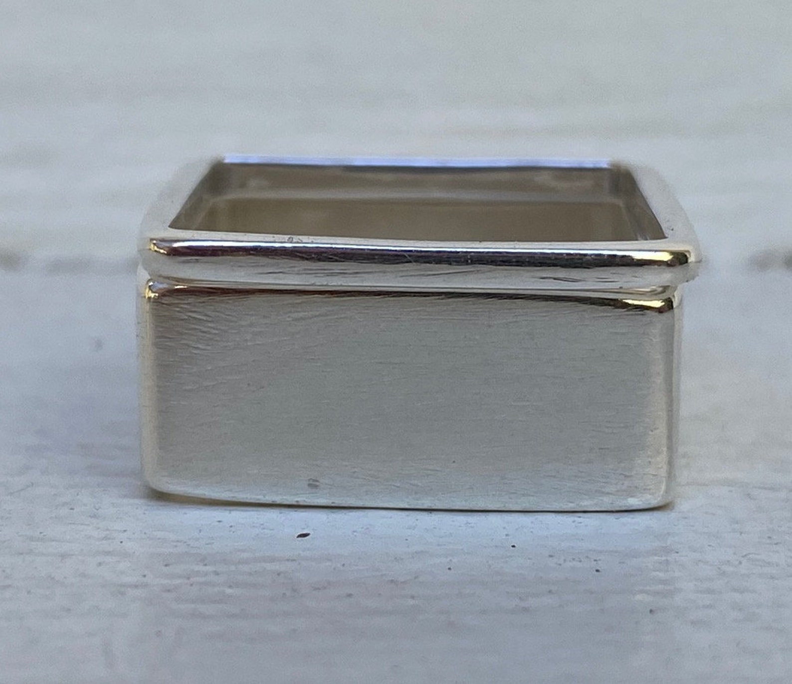 Large Square Ring, Ring Set (2), Chunky Square Ring, Stacking Rings ...