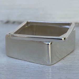 Large Square Ring, Ring Set (2), Chunky Square Ring, Stacking Rings ...