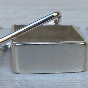 Large Square Ring, Ring Set (2), Chunky Square Ring, Stacking Rings ...