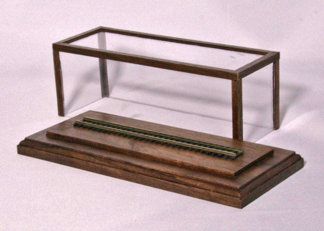 9 N Scale Model Train Display Case In Native Ozark Etsy 9-n-scale-model-train-display-case-in-native-ozark-etsy