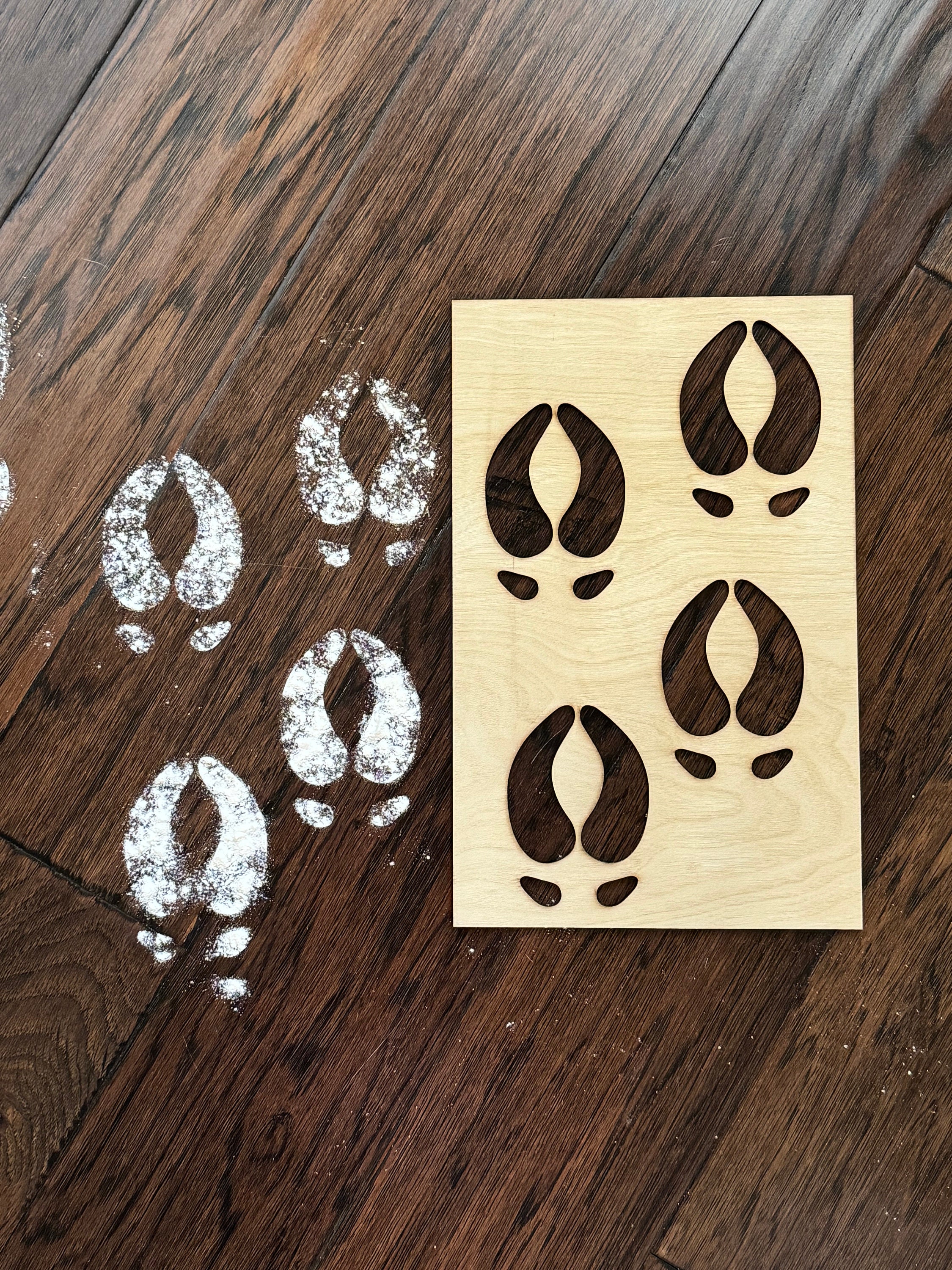 Santa Boots Santa Foot Prints Elf Foot Prints Reindeer Tracks Santa ...