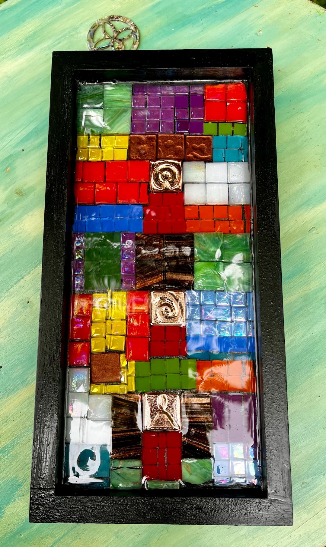 Trinket Tray Mosaic for Keys, Jewelry Storage , Candles or Hang up on ...