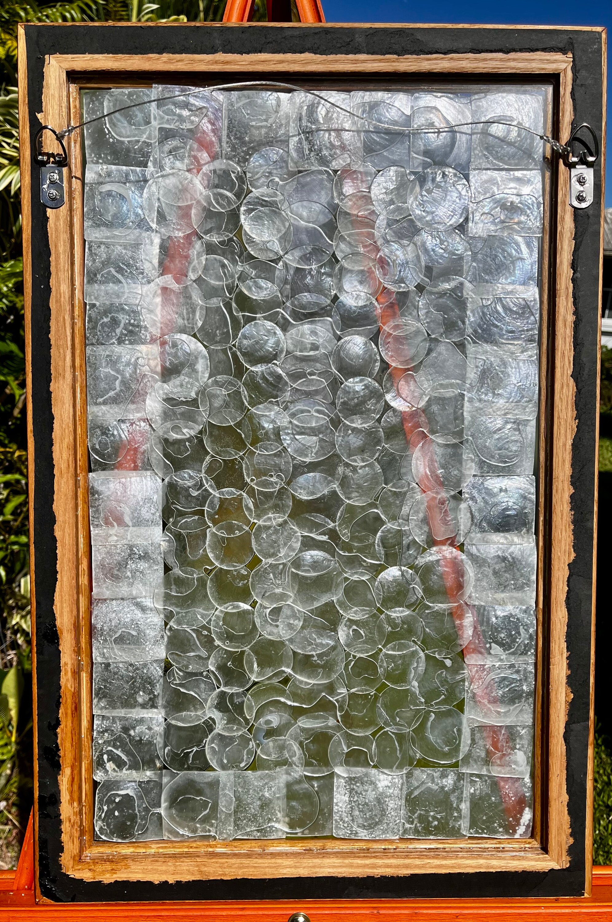 White Natural Capiz Shells on Glass Solid Wood Frame 24x16” - Etsy