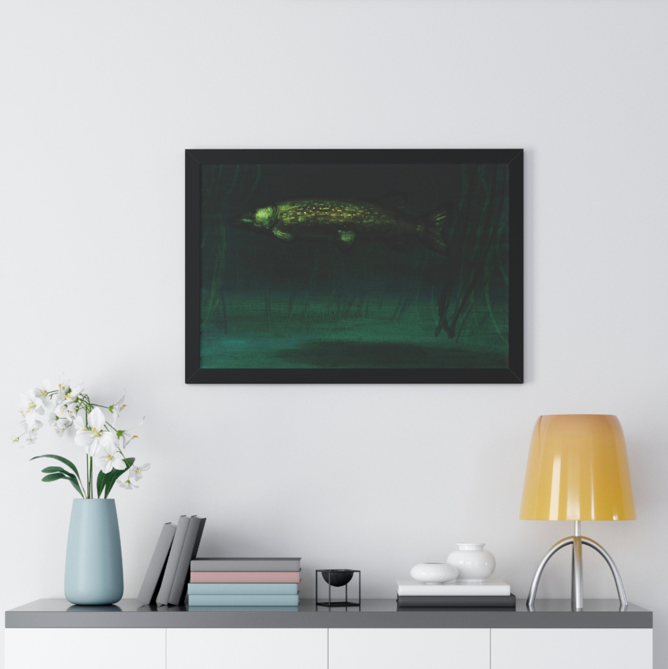 Pike : Fish Art Print From an Original Painting by David Andrews ...