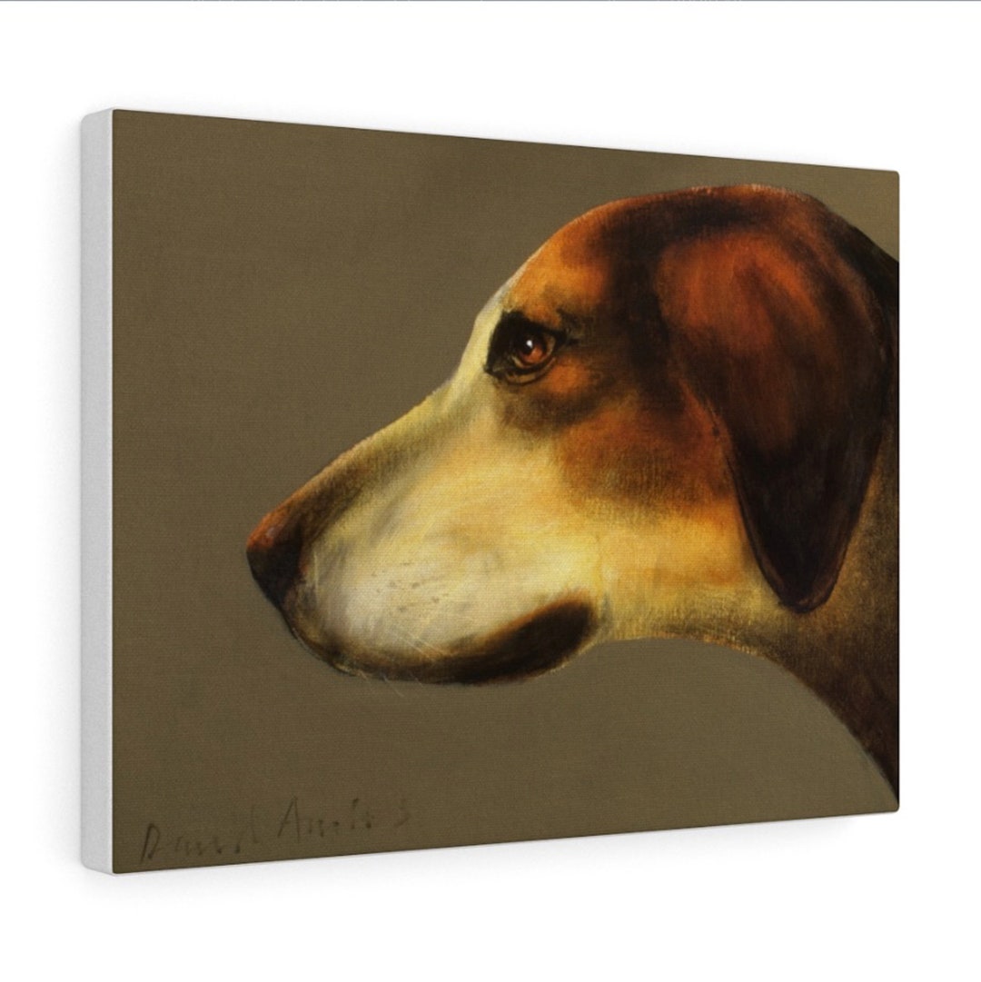Foxhound, Dog Art, Print, Original Painting, by David Andrews, Canvas ...