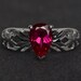 Ruby ring red ruby engagement ring created gemstone rings | Etsy
