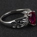 Ruby Ring Red Ruby Engagement Ring Created Gemstone Rings - Etsy