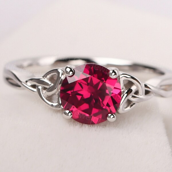 Unique Ruby Ring - Etsy