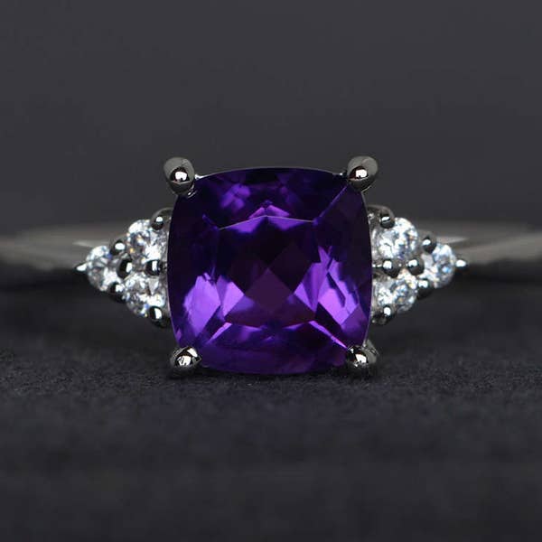 Purple Ring - Etsy