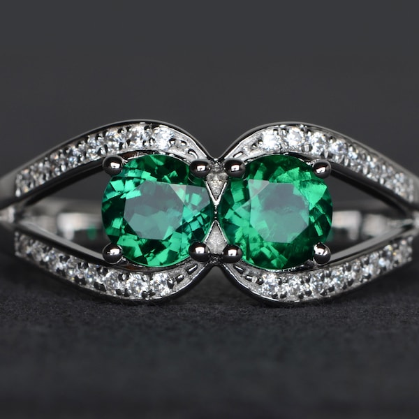 May Birthstone Ring - Etsy