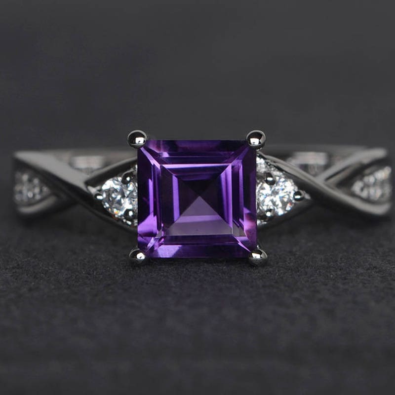 Purple Engagement Rings - Etsy