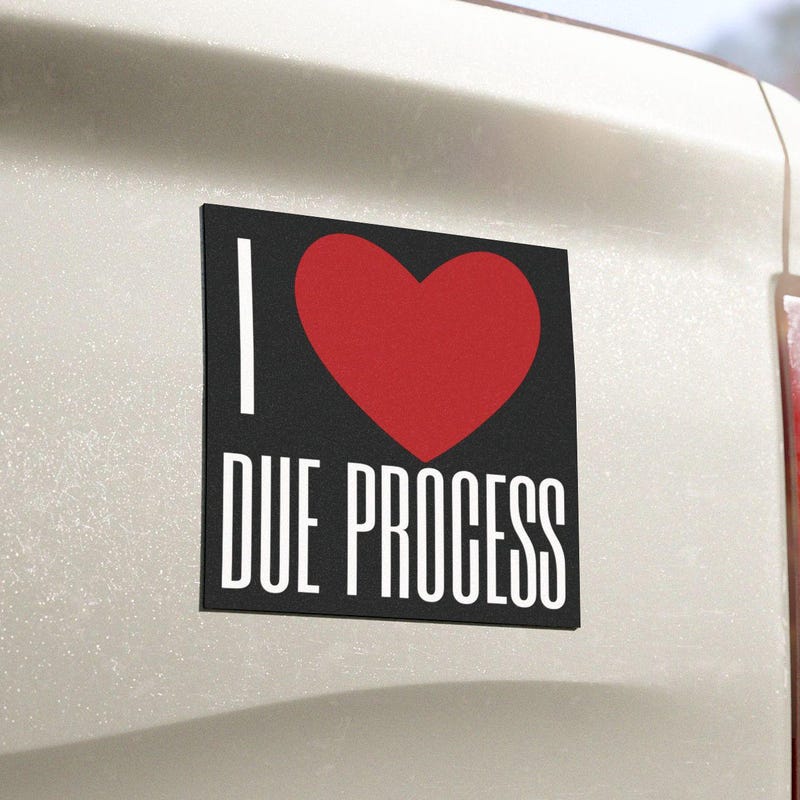 Due Process Car Magnets - Etsy