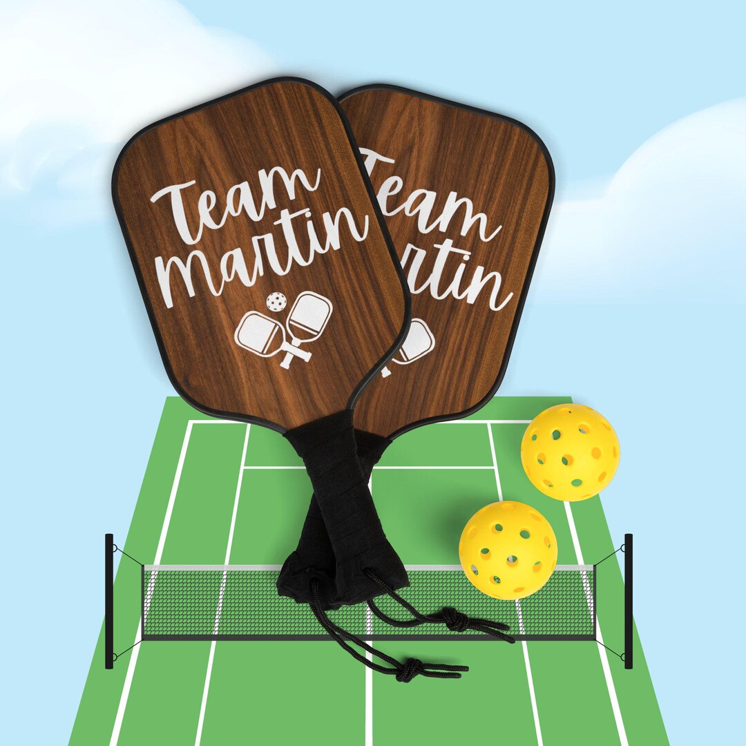 Personalized Pickleball Paddle Set, Pickleball Gift Idea, Custom ...