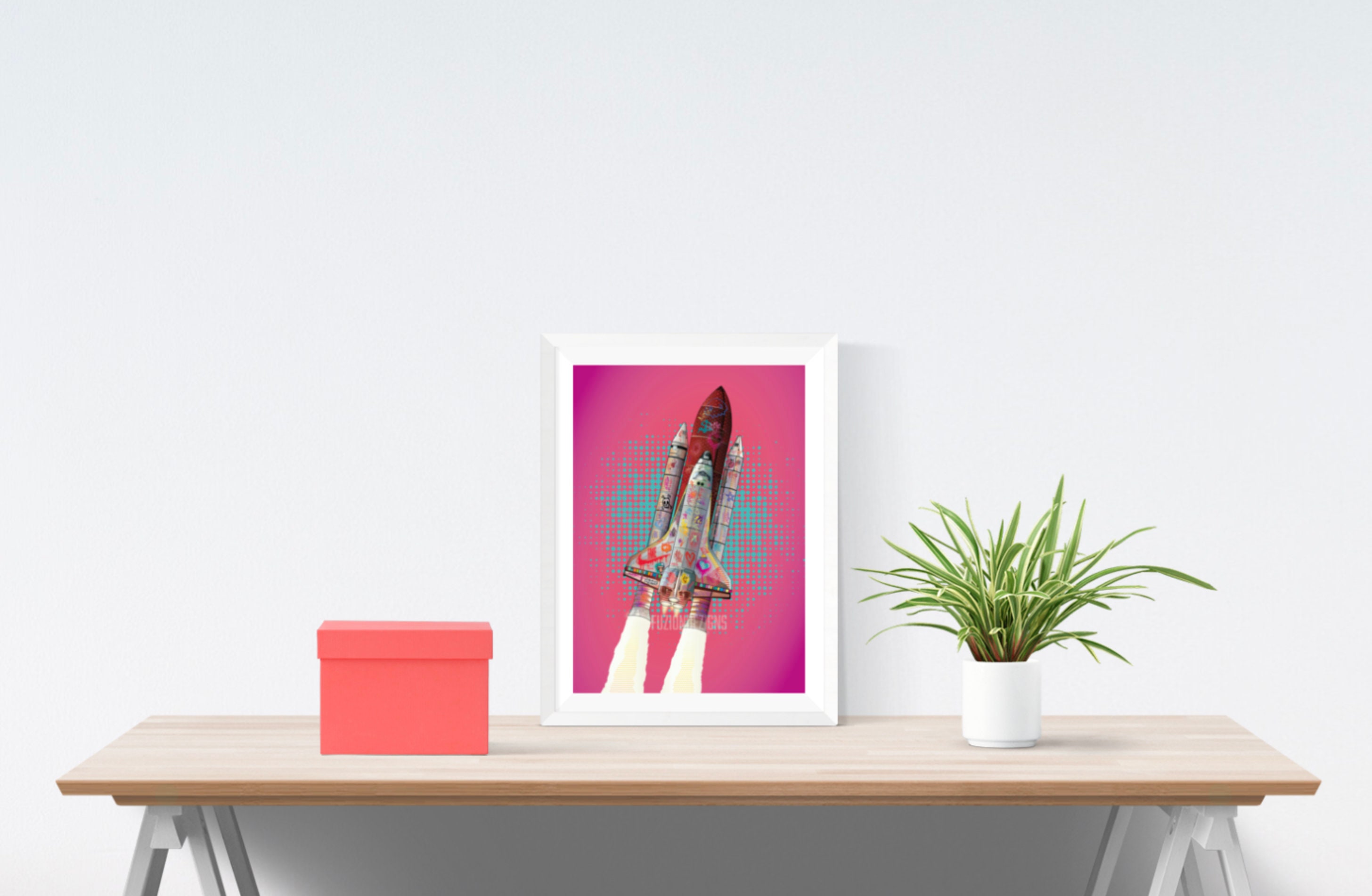 Space Shuttle, Graffiti Style, Art Print - Etsy