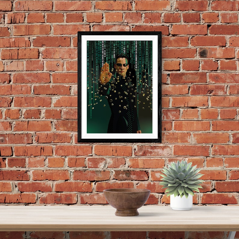 Neo the Matrix Matrix Quotes Art Print - Etsy