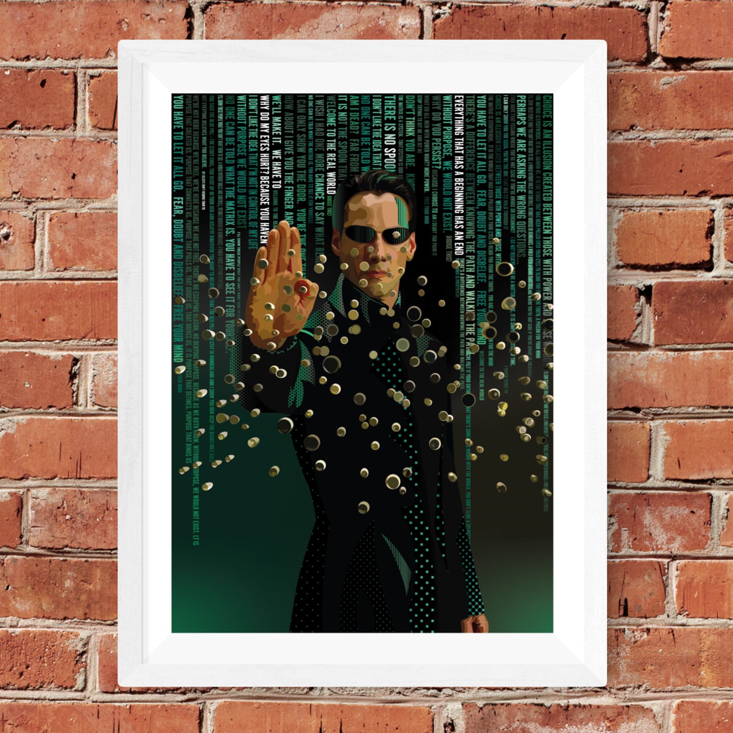 Neo the Matrix Matrix Quotes Art Print - Etsy