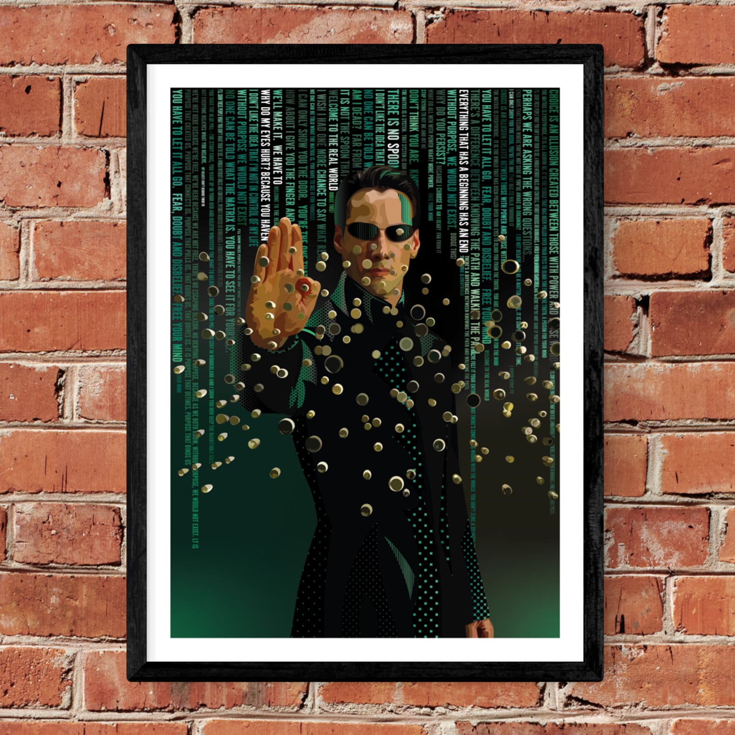 Neo the Matrix Matrix Quotes Art Print - Etsy
