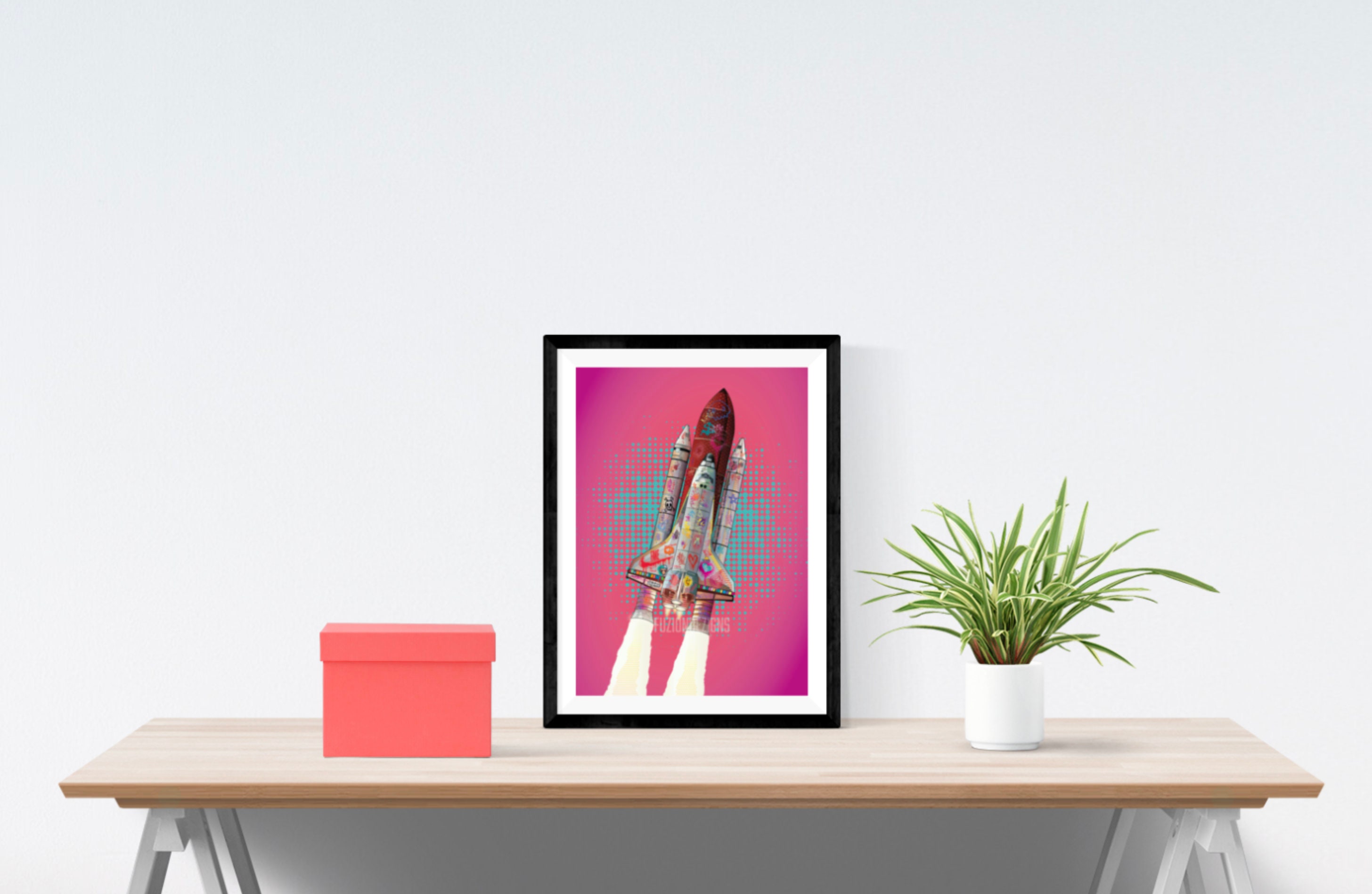 Space Shuttle, Graffiti Style, Art Print - Etsy