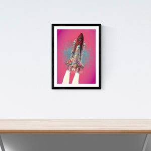 Space Shuttle, Graffiti Style, Art Print - Etsy
