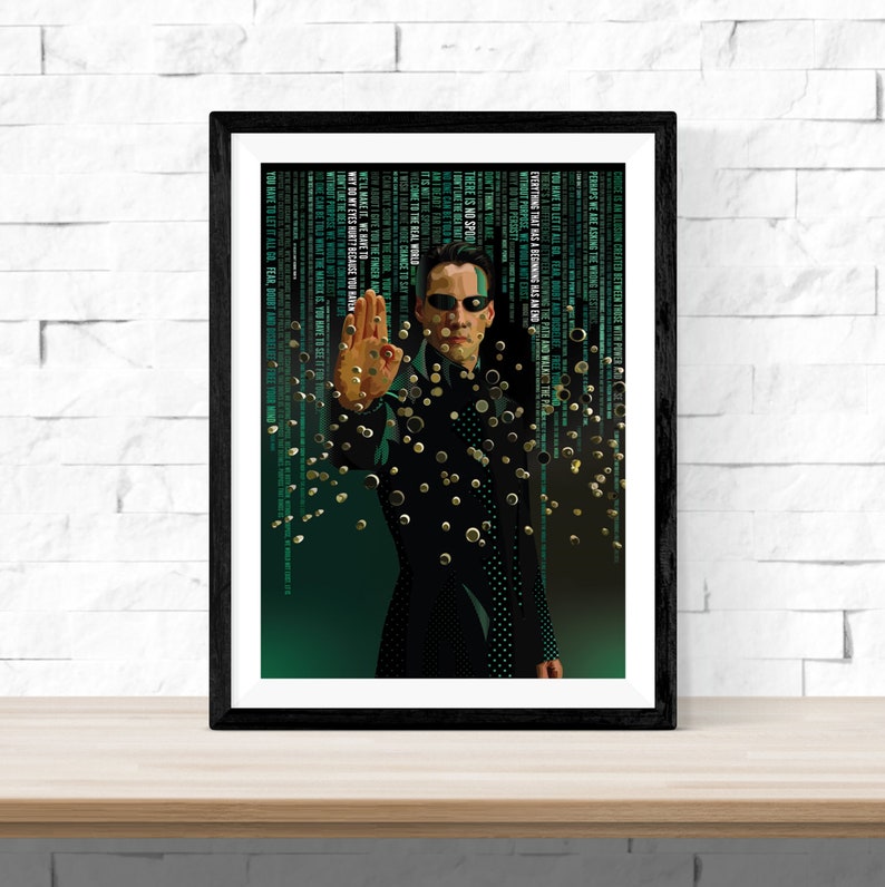 Neo the Matrix Matrix Quotes Art Print - Etsy