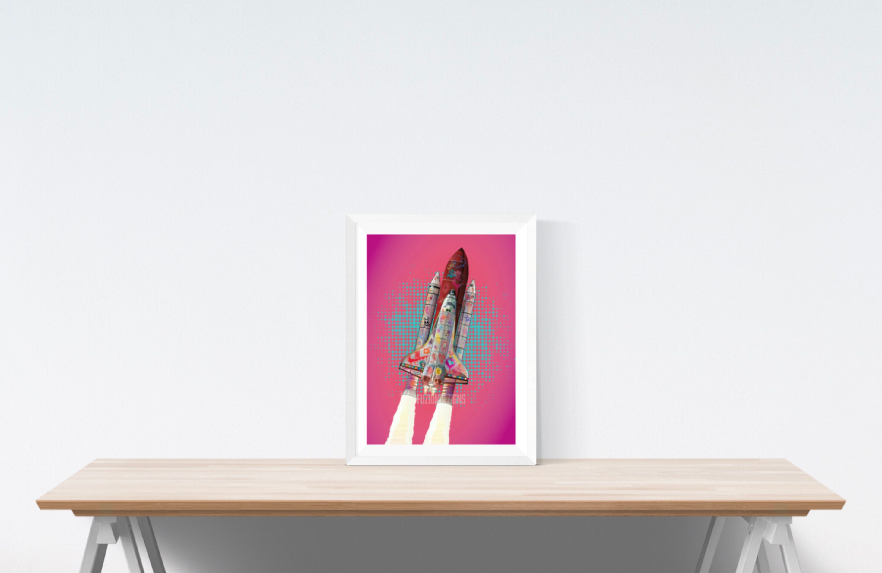 Space Shuttle, Graffiti Style, Art Print - Etsy