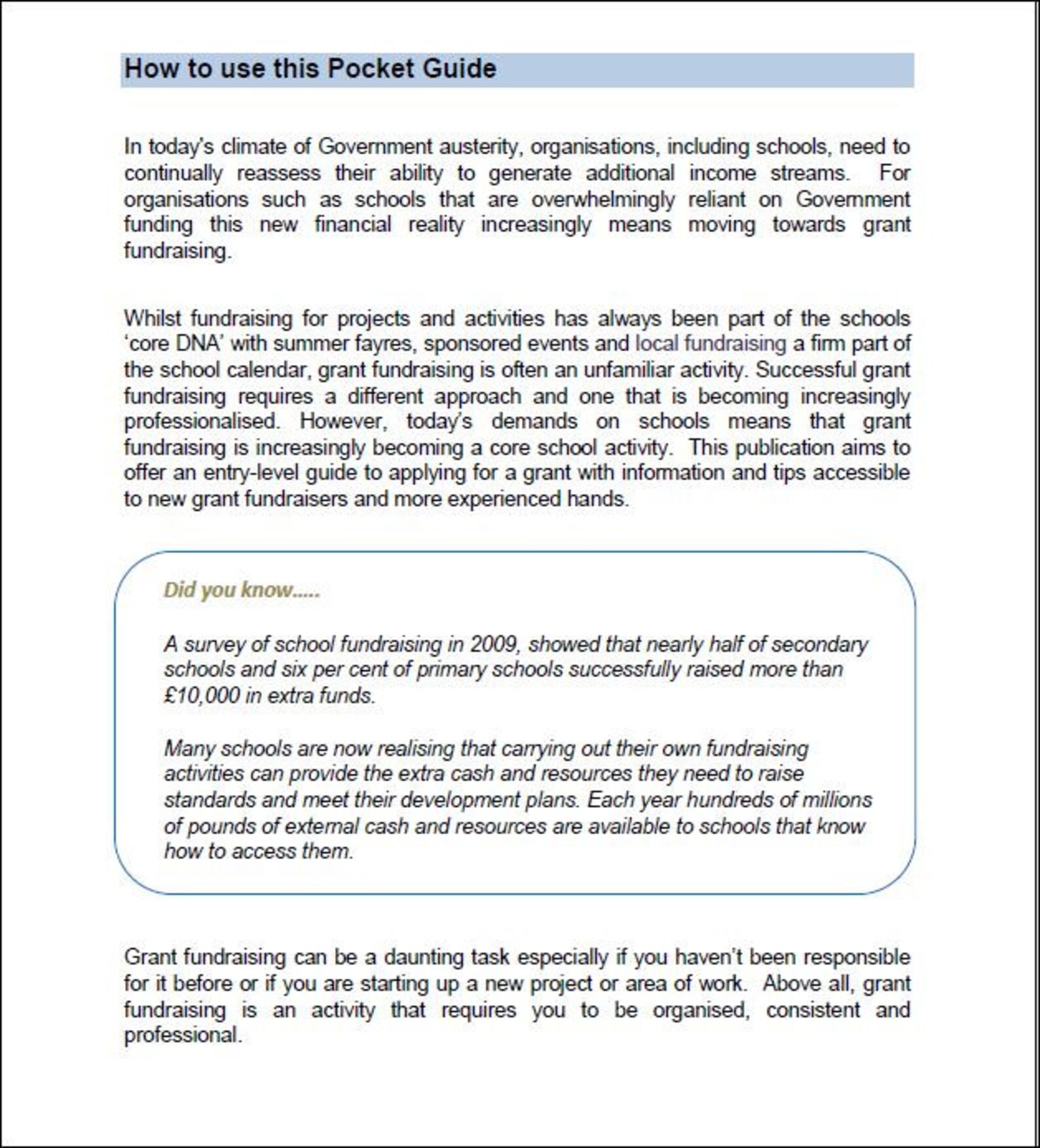 Writing Successful Grant Applications - A Pocket Guide for Schools - Etsy