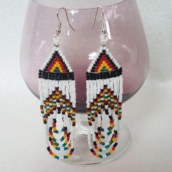 Native Americans Beaded Earrings - Etsy UK