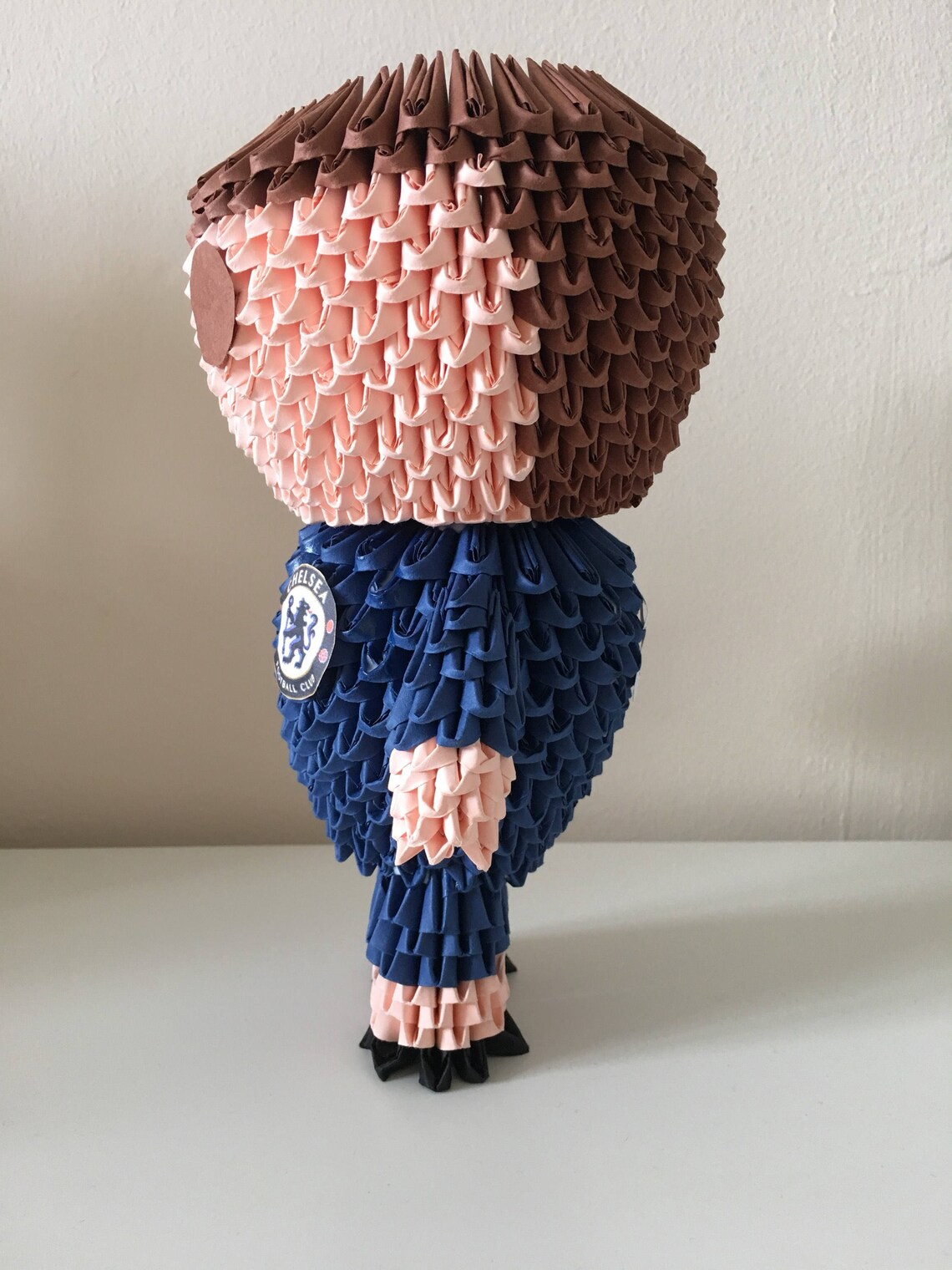 3D Origami Chelsea Football Player - Etsy