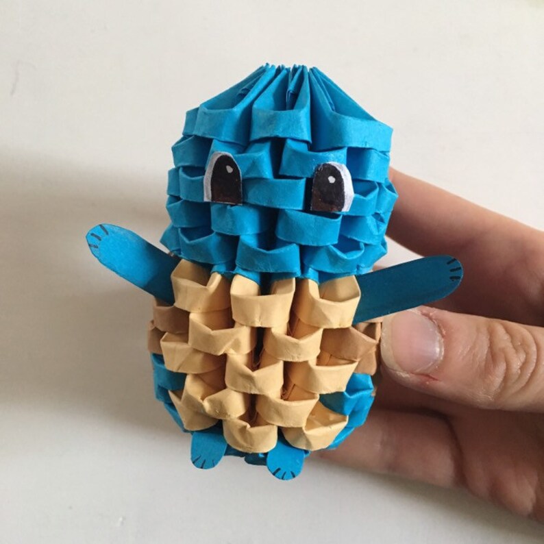 3D Origami Mini Pokemon Characters - Etsy Denmark